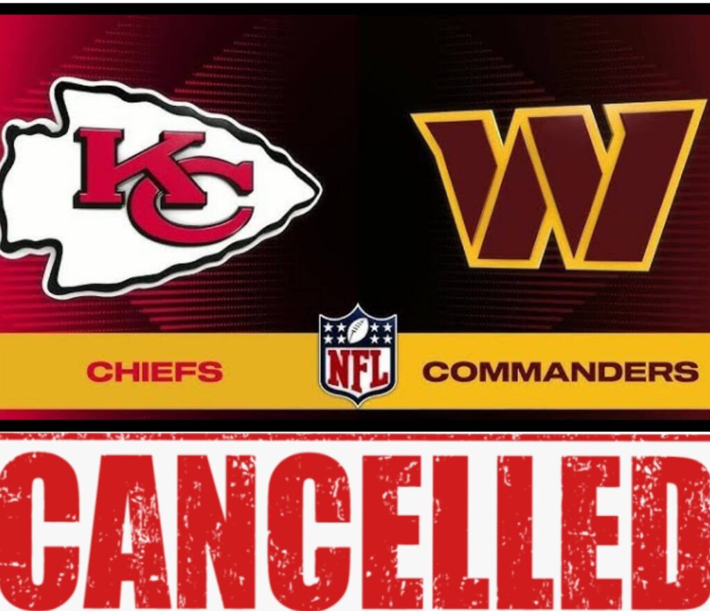 BREAKING: Chiefs vs. Washington Commanders Game Scheduled for Tonight ...